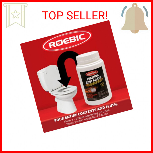 Roebic FRK-1LB Foaming Root Killer: Clear Pipes, Stop New Growth, Safe ...