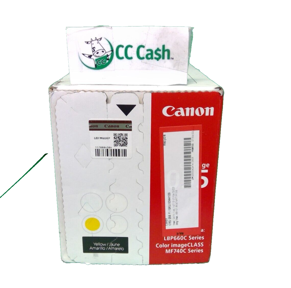 Genuine Canon 055 Yellow LBP660C Series Toner Cartridge New Free ...