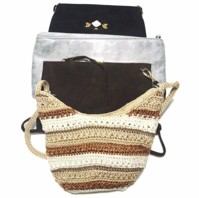 4 Pc Mixed Lot The SAK VanELi The Limited Clutch Satchel Crossbody Bags ...