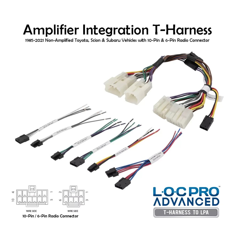 LPHTY01 Amplifier Integration T-Harness for 1986-2021 Non-Amplified ...
