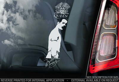 QUEEN, Car Sticker, Freddie Mercury Rock Band Music Window Bumper Decal ...