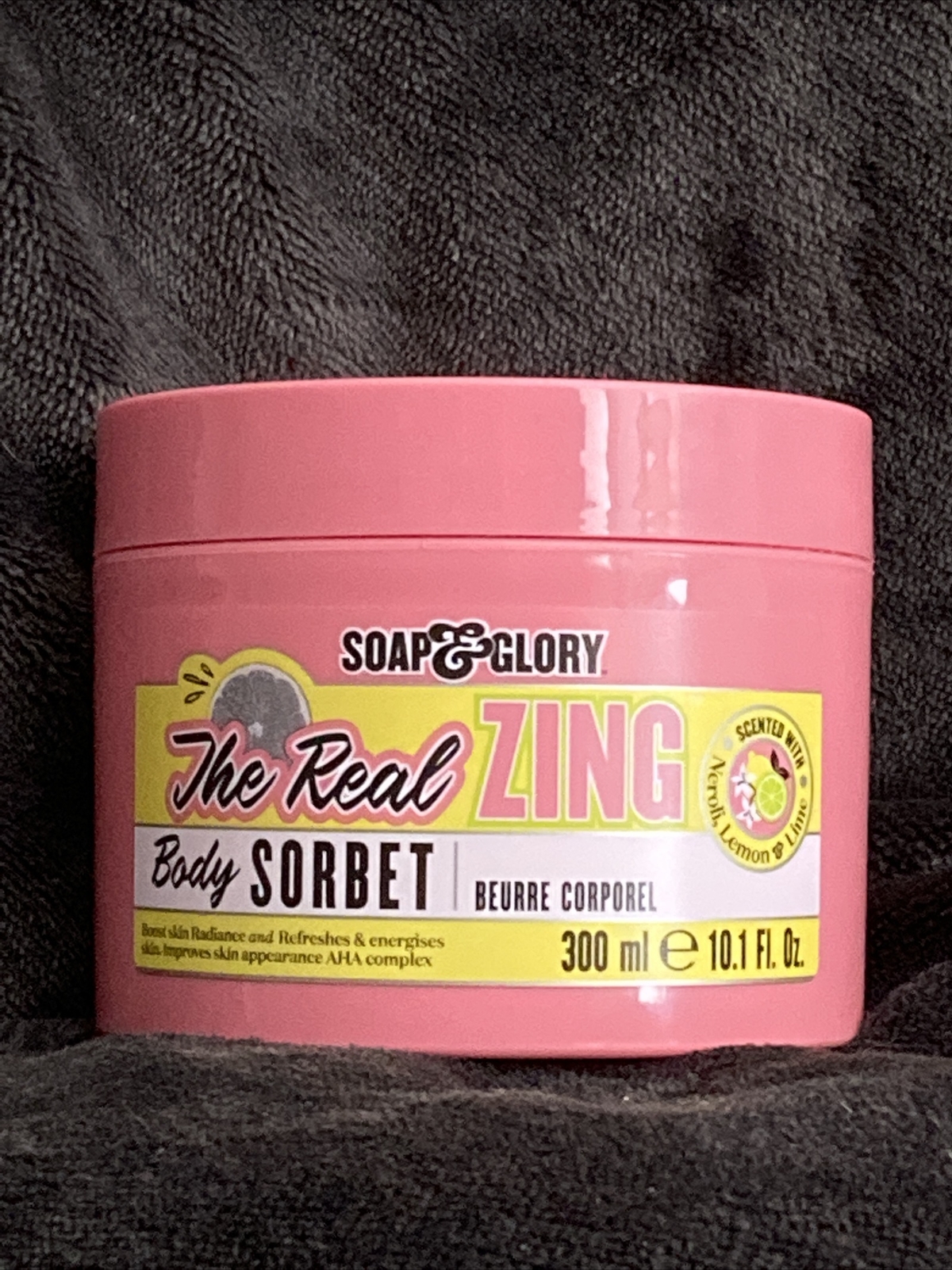 2)SOAP & GLORY THE REAL ZING BODY SORBET 10.1 OZ. SCENTED W NEROLI ...
