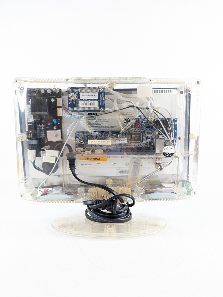 RCA Clear Prison Jail Inmate TV DETG137R 13 Inch - No remote - TESTED ...