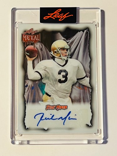 2025 Leaf Metal Halloween Rick Mirer Auto #1/5 Notre Dame Autograph Rare SSP | eBay