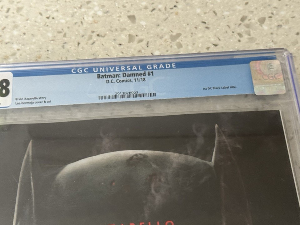 BATMAN DAMMED #1 CGC 9.8 DC BLACK LABEL BATMAN CENCORED CASE IS PERFECT ...