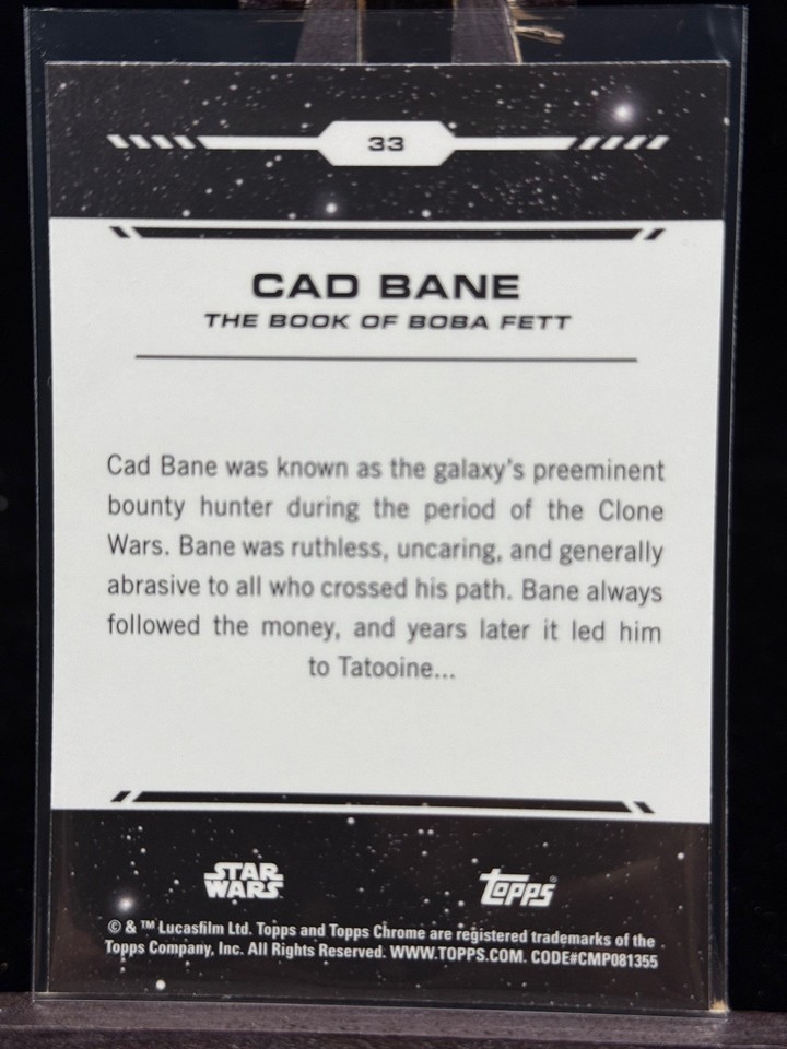 Star Wars Cad Bane 2024 Topps Chrome #33 | eBay UK