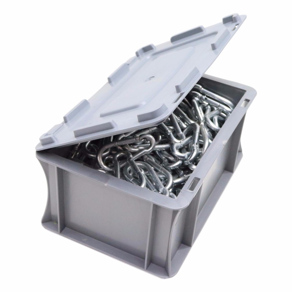 NEW Stacking Heavy Duty Commercial Type Plastic Euro Storage Box Boxes ...