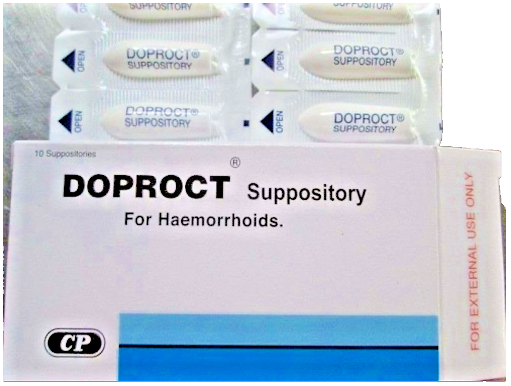 Doproct Hemorrhoid treatment suppositories with Hydrocortisone. Ships ...