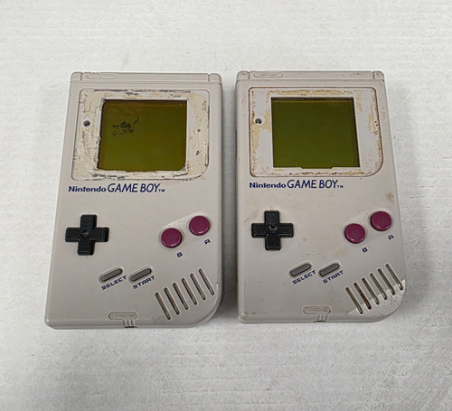 *DEFECTIVE* Lot Of 2 Nintendo Game Boy Gray Handheld DMG-01 Parts ...