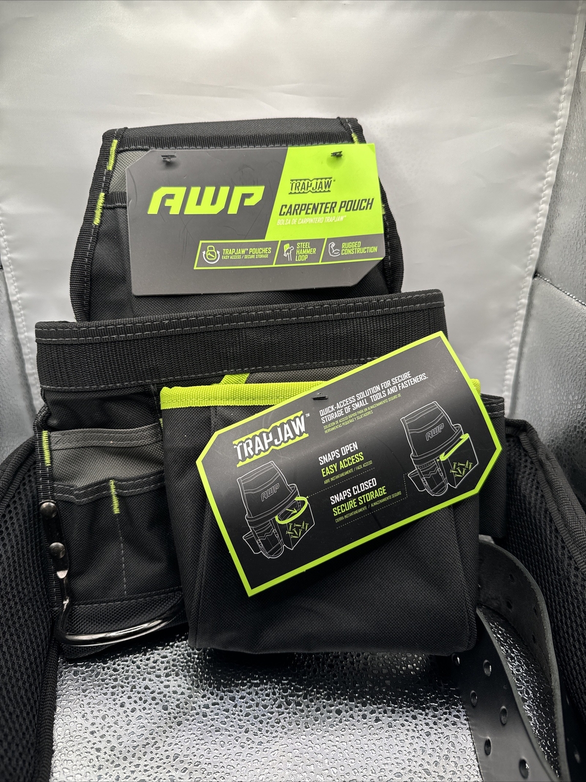 AWP Trap Jaw Pouches Rugged & Belt Polyester Carpenter Tool Pouch NWT ...