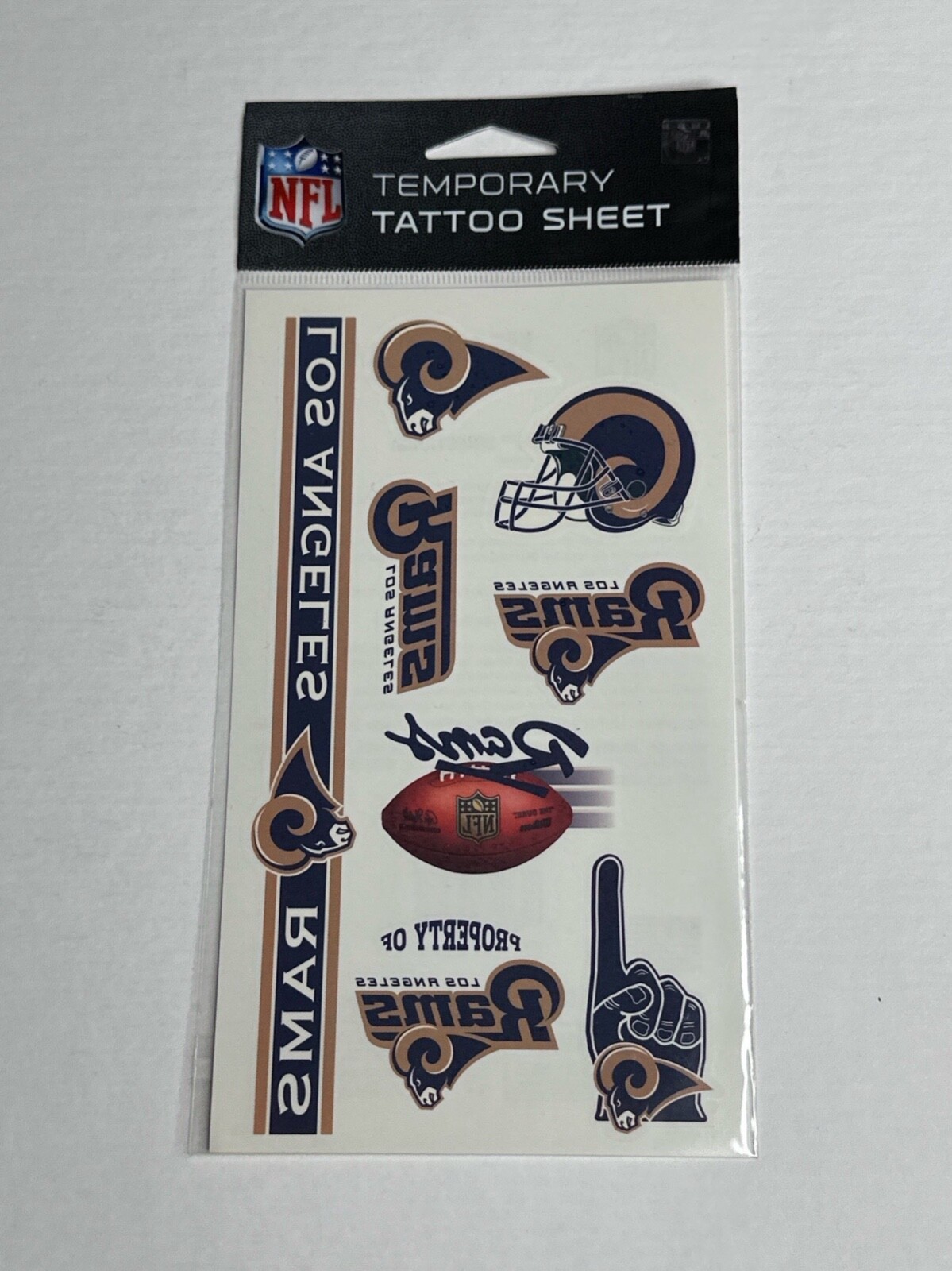 Los Angeles Rams Temporary Tattoo Sheet | eBay