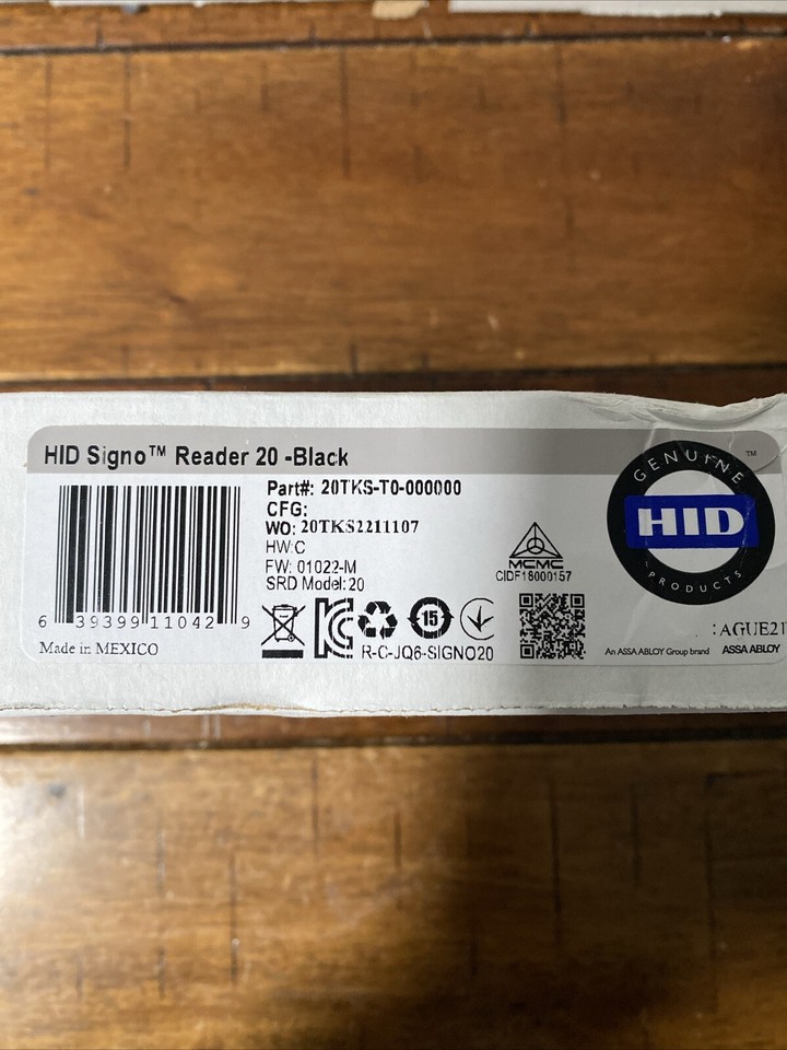 HID Signo 20 Access Control Reader - 20TKS-T0-000000 | eBay