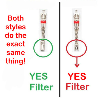 Bulk 100 Tire Filtered Valve Cores - High 120psi / 225F degree long ...