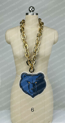 New NBA MEMPHIS GRIZZLIES Gameday BIG Fan Chain GOLD Fanchain | eBay