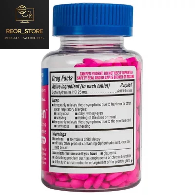 Member’S Mark 25Mg Aller-Ben Diphenhydramine - 600 Capsules (17594118 ...