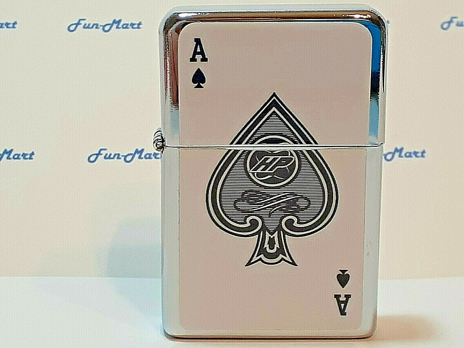 NEVER FIRED CASINO LIGHTER / ACE OF SPADES / Clean & Works Great! [2731 ...