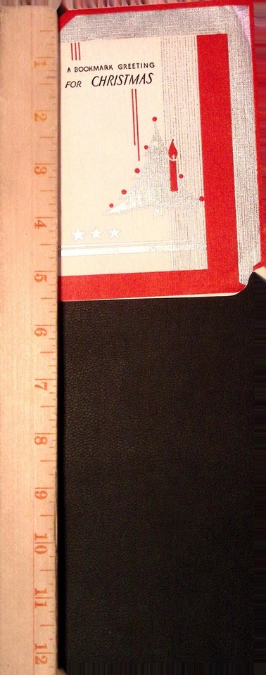 Christmas Card Vintage A Bookmark Greeting | eBay