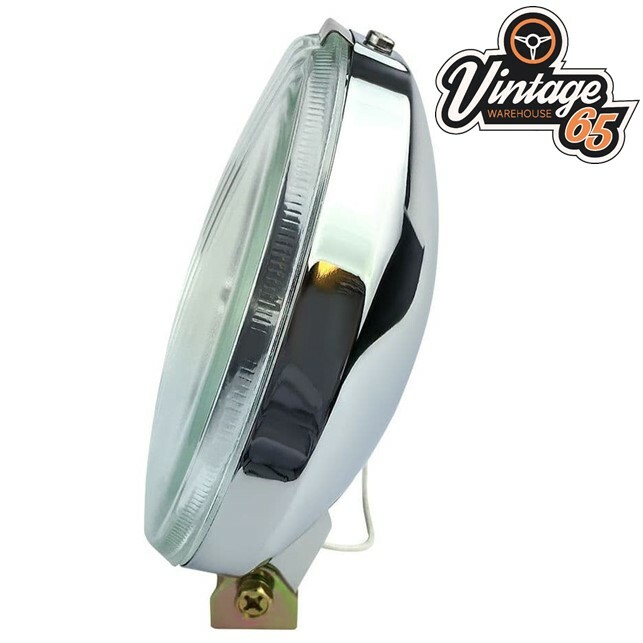 Driving Light Spot Lamp 12v Classic Car Retro Style Single 5.5" Chrome ...