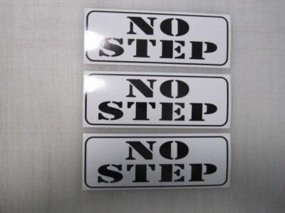 3 NO STEP Decal Sticker for Airplane Wing Race Boat Drag Car Street ...