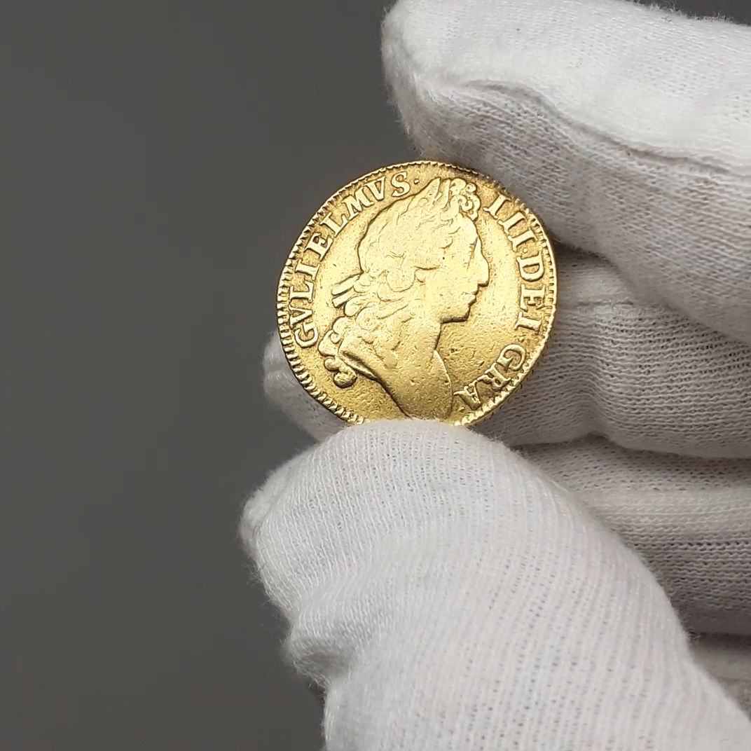 1701 Guinea William III Coin UK Gold 2nd bust Narrow Crowns (KA12-) | eBay