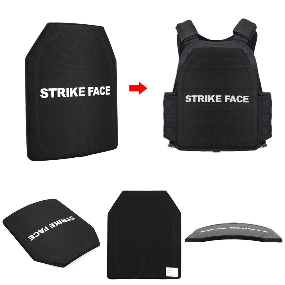 Tactical Body Armor Plates Bullet-proof Light Weight Level IIIA Curved ...