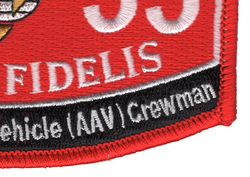 1833 Assault Amphibious Vehicle AAV Crewman MOS Patch | eBay