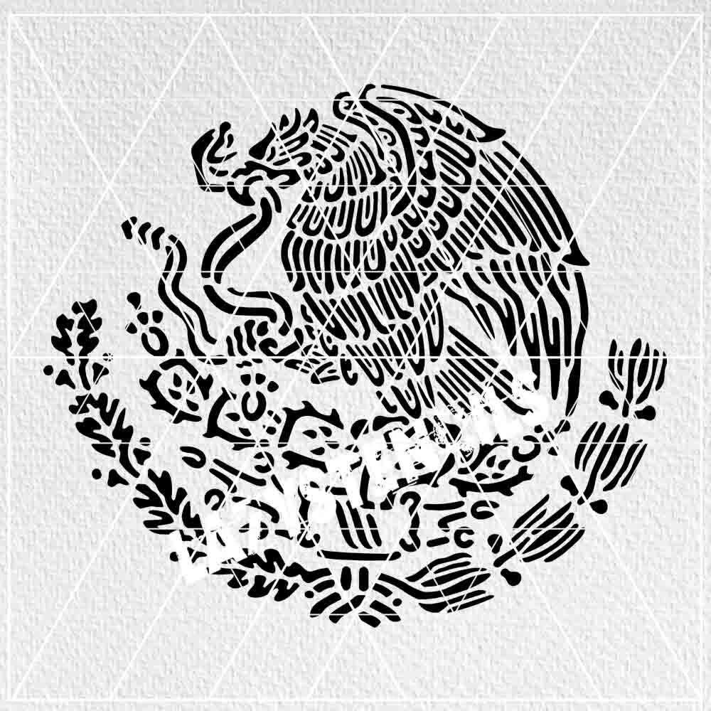 Mexican Flag Drawings Black And White
