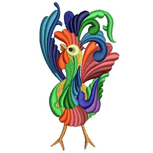 Embroidery Design Set - Roosters (1) - 10 Designs - 8 Formats - USB ...
