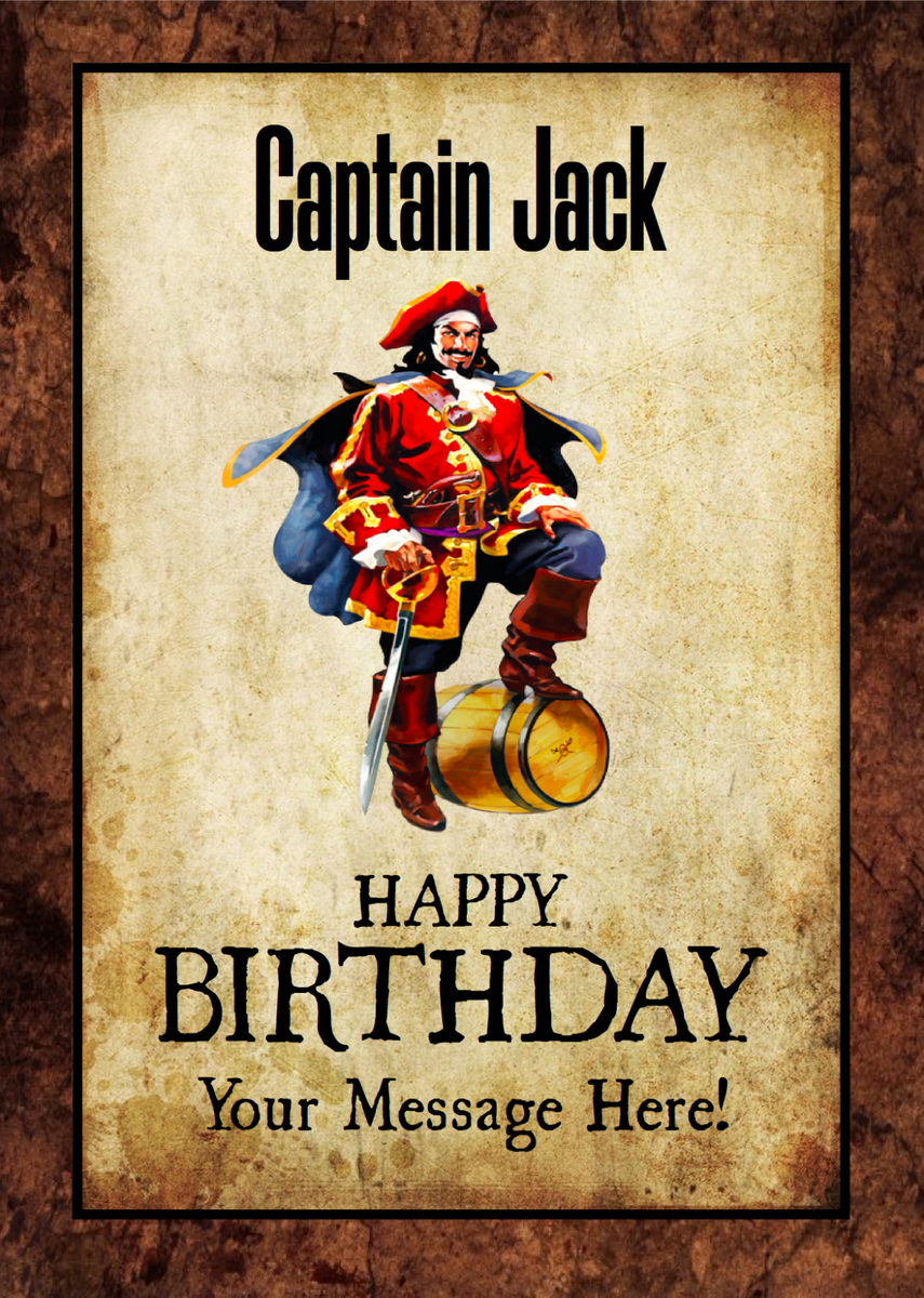 Captain Morgan Birthday Memes DIY Print Captain Morgan Style