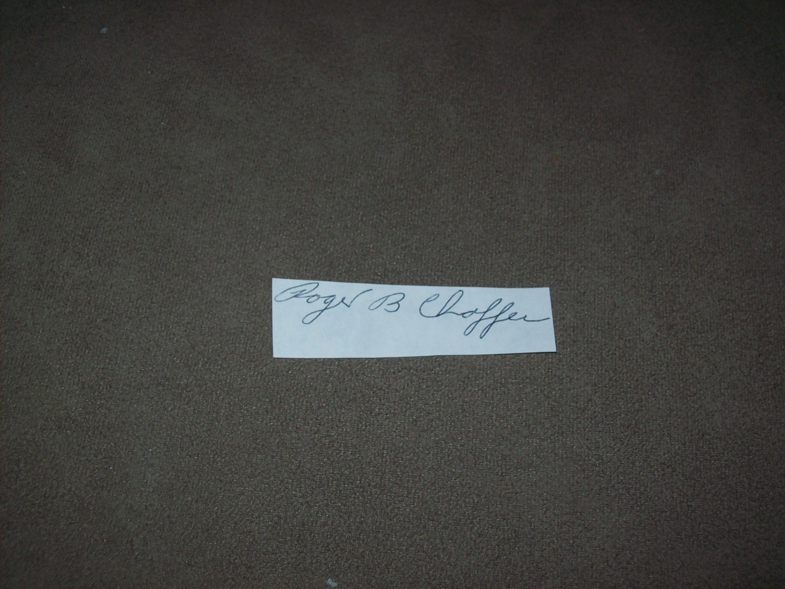 NASA Astronaut Roger B Chaffee Hand Signed Autographed Paper | eBay