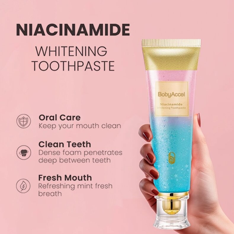 1/2/3 Pack Boby-Accel Niacinamide Whitening Toothpaste BodyAccel ...