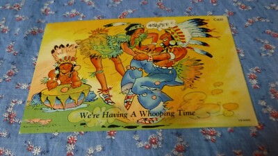 Old Comic Postcard We're Having A Whooping Time | eBay
