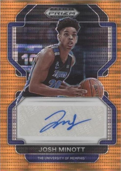 2022-23 Panini Prizm Draft Picks - Draft Picks Autographs Josh Minott # ...