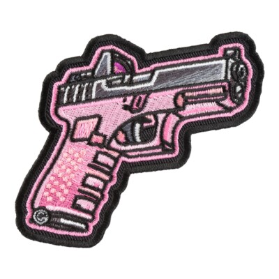 Pink Pistol Embroidered Patch, Guns & Weapons Patches | eBay