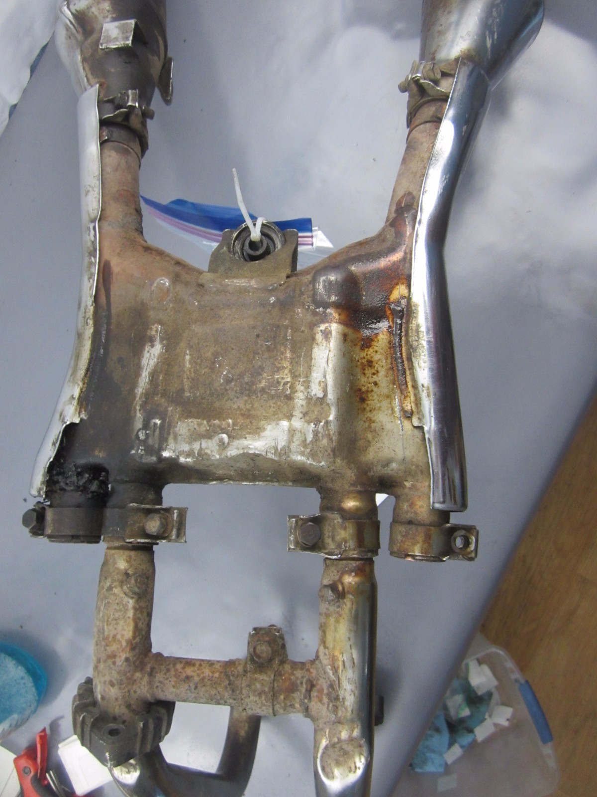 86 YAMAHA RADIAN YX600 YX 600 1986 STOCK EXHAUST SYSTEM HEADERS ...