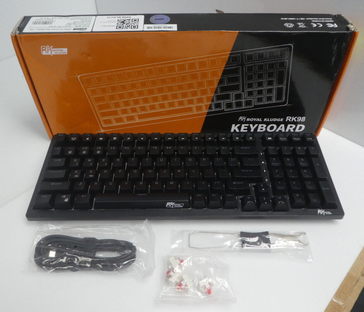 RK ROYAL KLUDGE RK98 Wireless Mechanical Keyboard New / Open Box