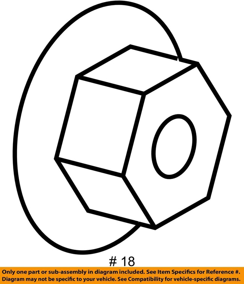 GM OEM 96-24 Acadia Condenser, Compressor Lines-Compressor Nut 11546377 ...