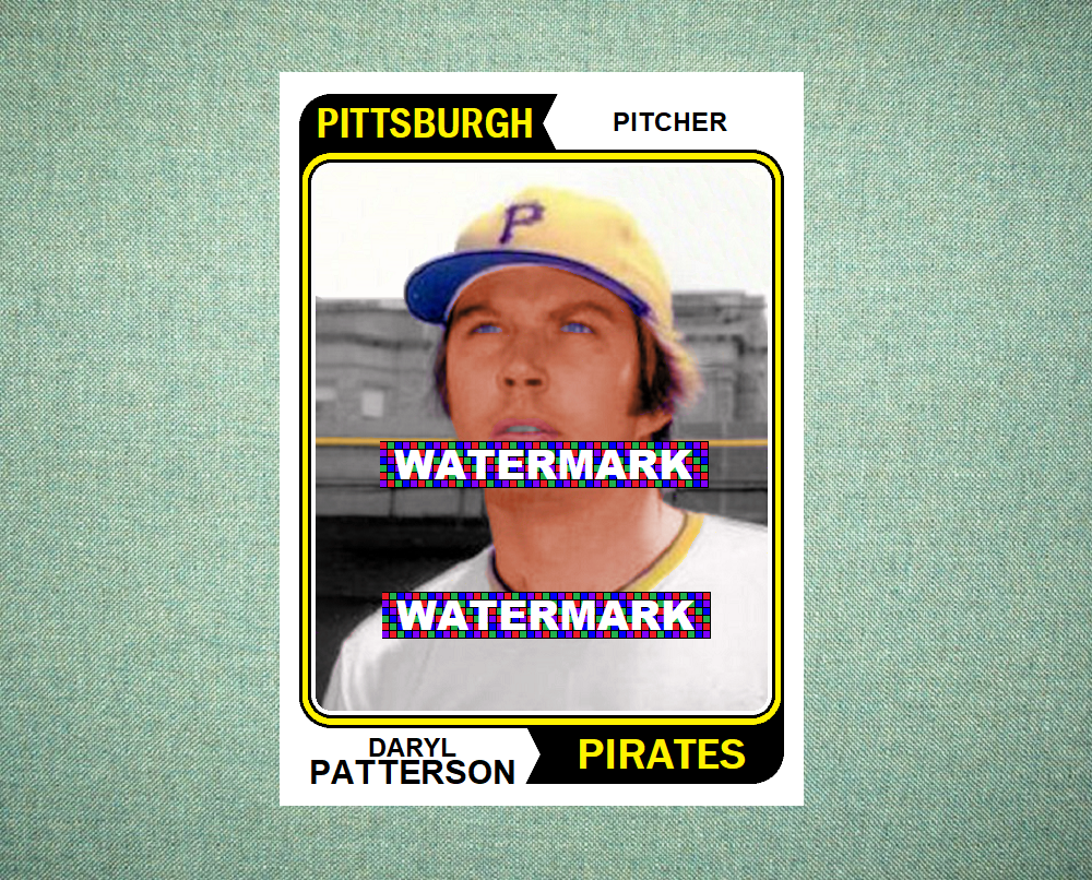 Daryl Patterson Pittsburgh Pirates 1974 Style Custom Baseball Art Card ...