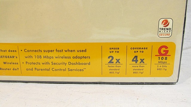 Netgear WGT624 108 Mbps 4-Port 10/100 Wireless G Router for sale online ...