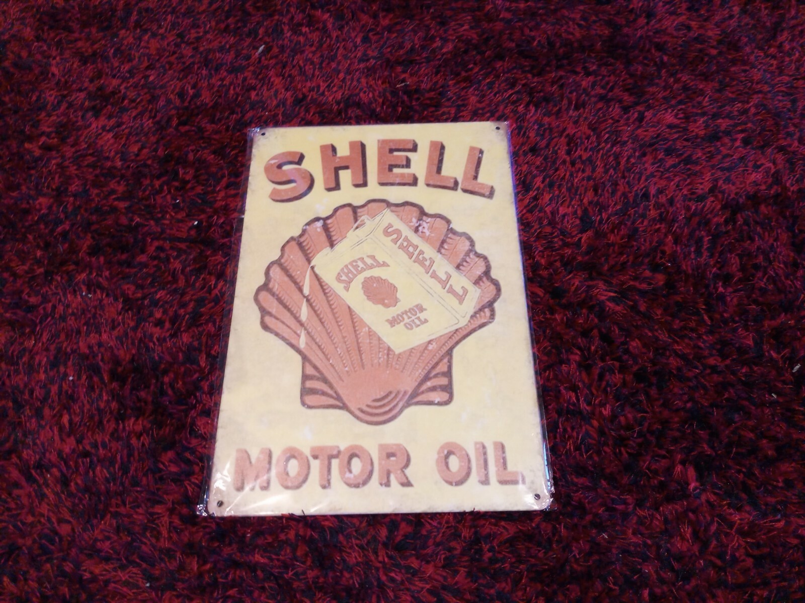 SHELL MOTOR OIL TIN SIGN | eBay Australia