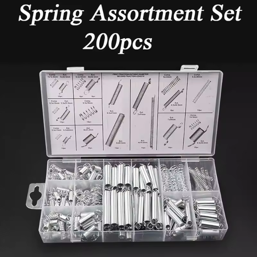 200pcs Spring Assortment Set Compression And Extension Springs Kits ...