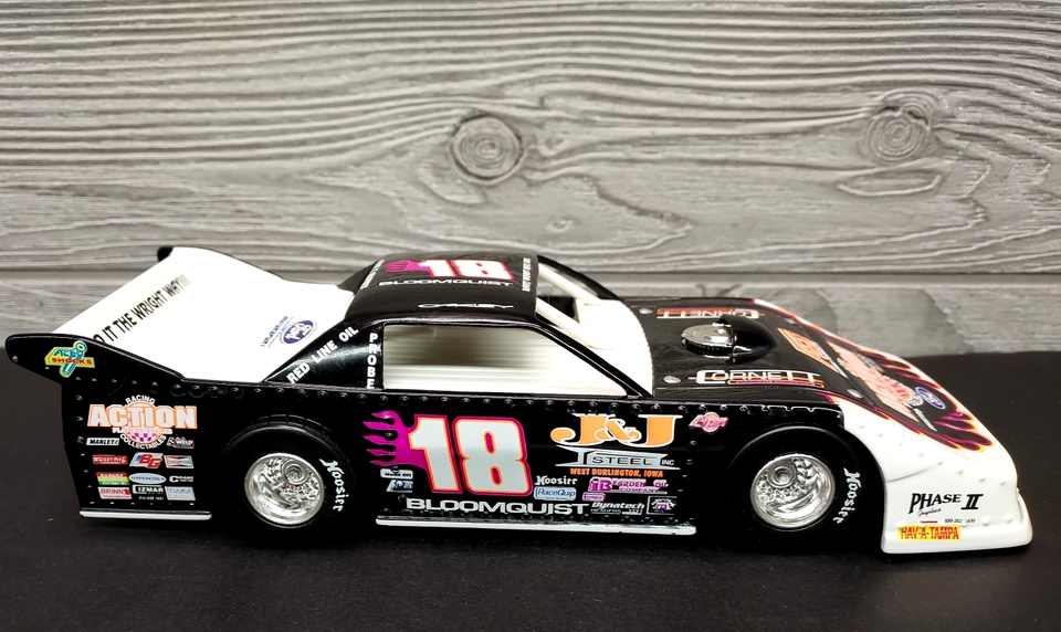 Action #18 Scott Bloomquist 1995 Dirt Late Model 1:24 Scale (No Box ...