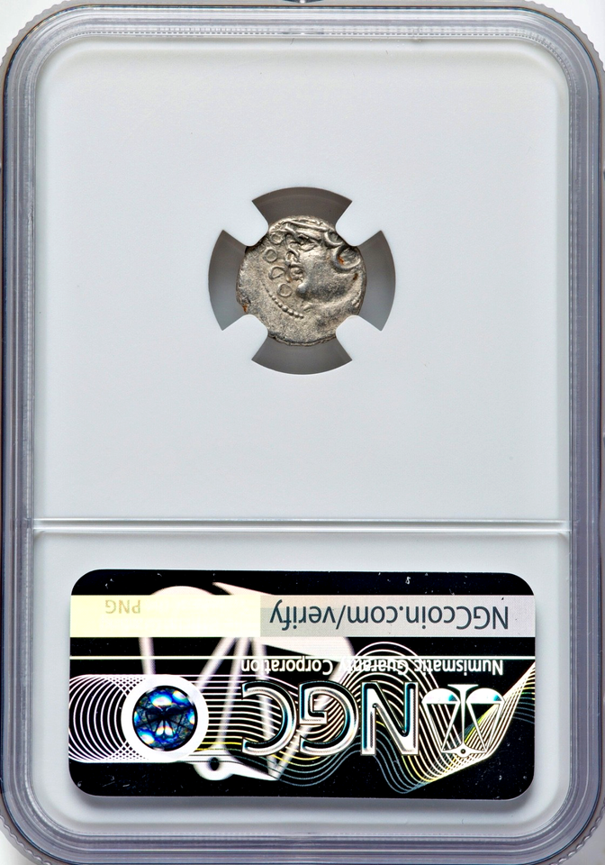 50 BC Very PQ Ancient Greek Silver Coin GAUL SEQUANI AR Quinarius Q ...