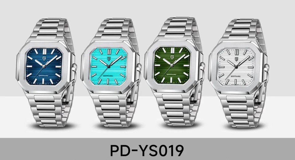 PAGANI DESIGN New V2 Men's Square Quartz Watch, Top Luxury Sports ...