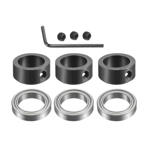 3pcs Bearings Accessory Kit Bearings Stop Ring Fit for 1/2" Shank ...