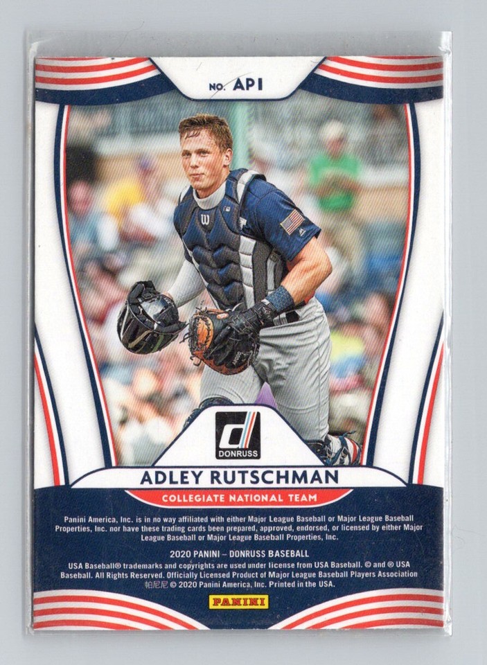 2020 Donruss Adley Rutschman/Patrick Bailey American Pride Vector | eBay