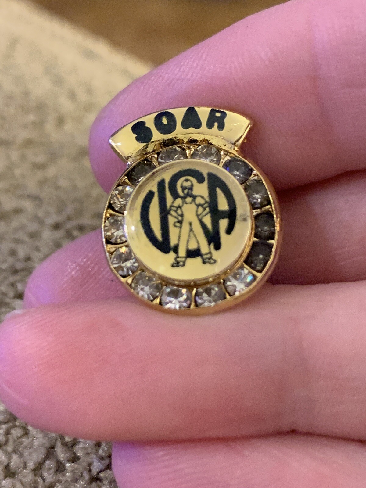 Vintage Soar USA Gold Tone Lapel Pin (GW2) | eBay