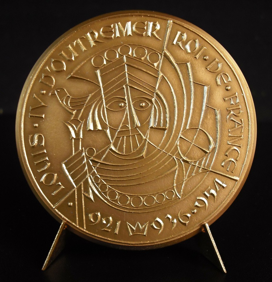 Louis IV of Outremer King of France Maurice Pouzet Drakkar King Medal ...