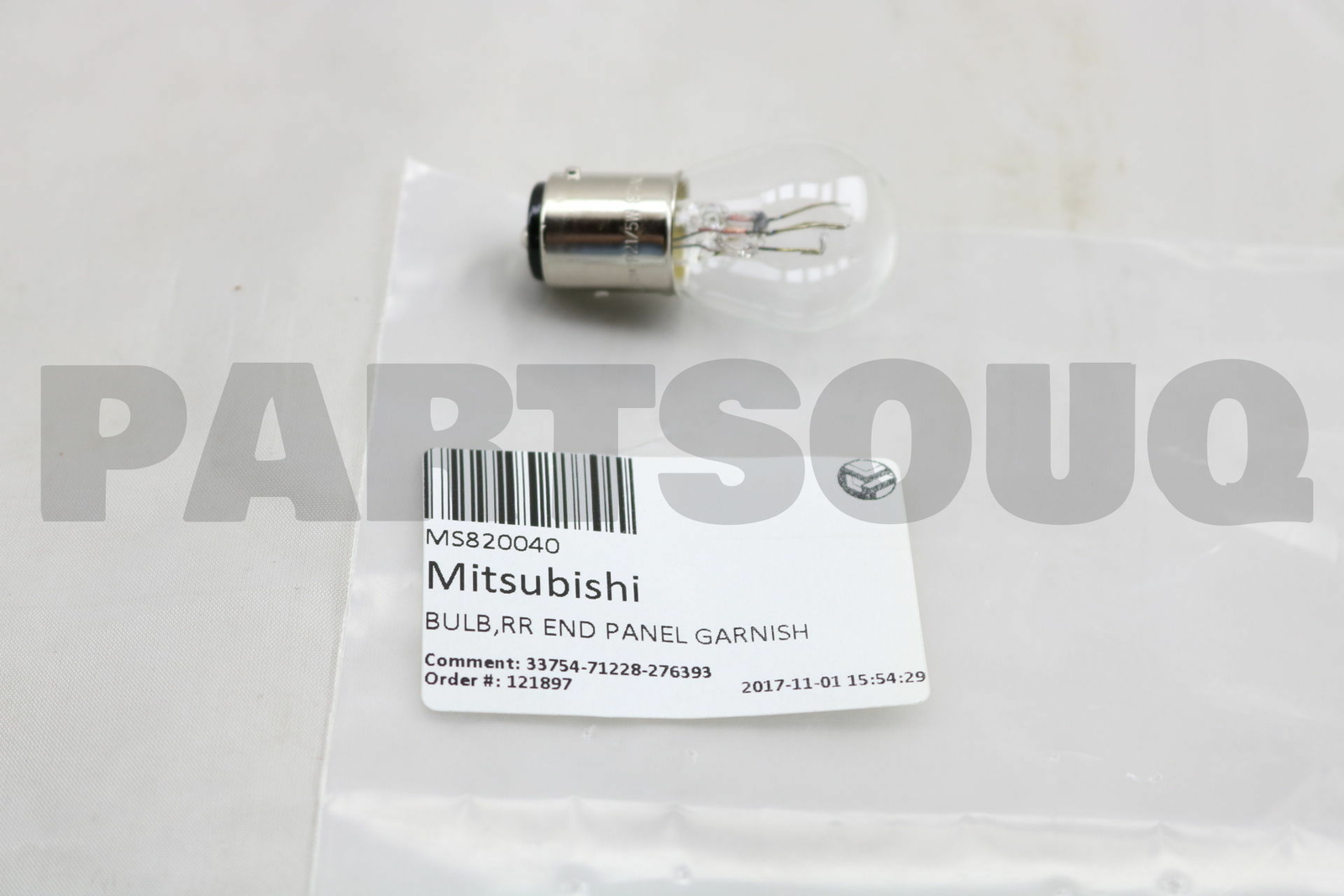 MS820040 Genuine Mitsubishi BULB,RR END PANEL GARNISH | eBay