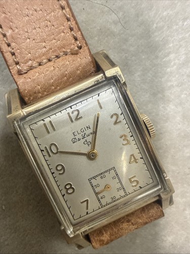 vintage elgin deluxe mens watch | eBay